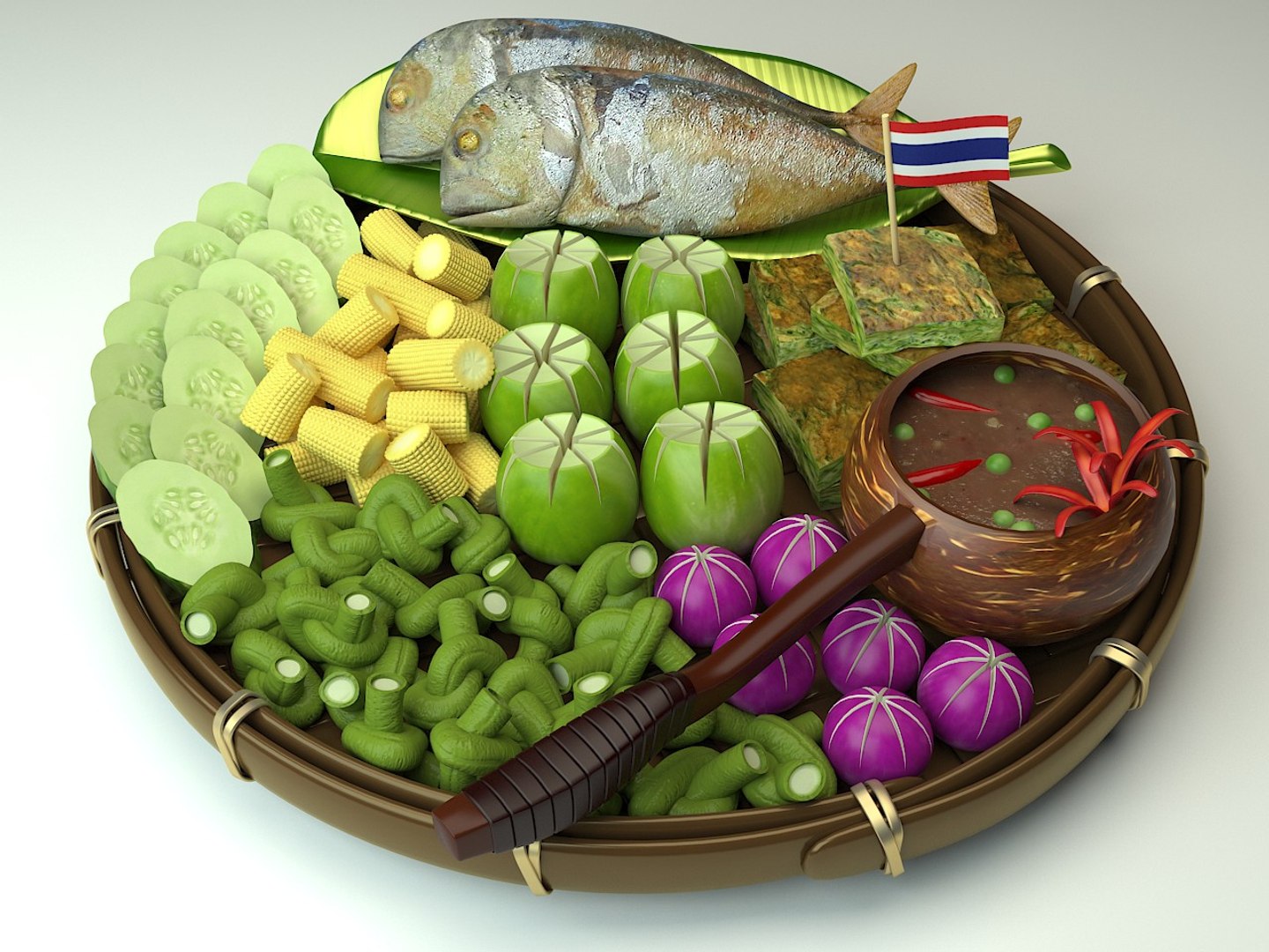 3D Model Kapi Chili Paste Food - TurboSquid 1301116