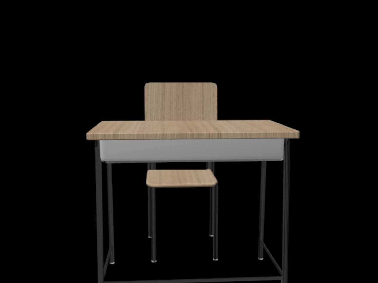 Student Desk 3D Model - TurboSquid 1163195