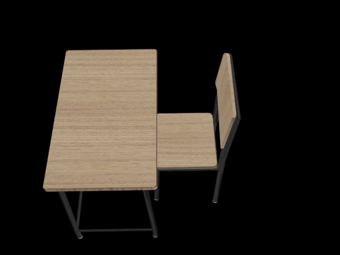 Student Desk 3D Model - TurboSquid 1163195