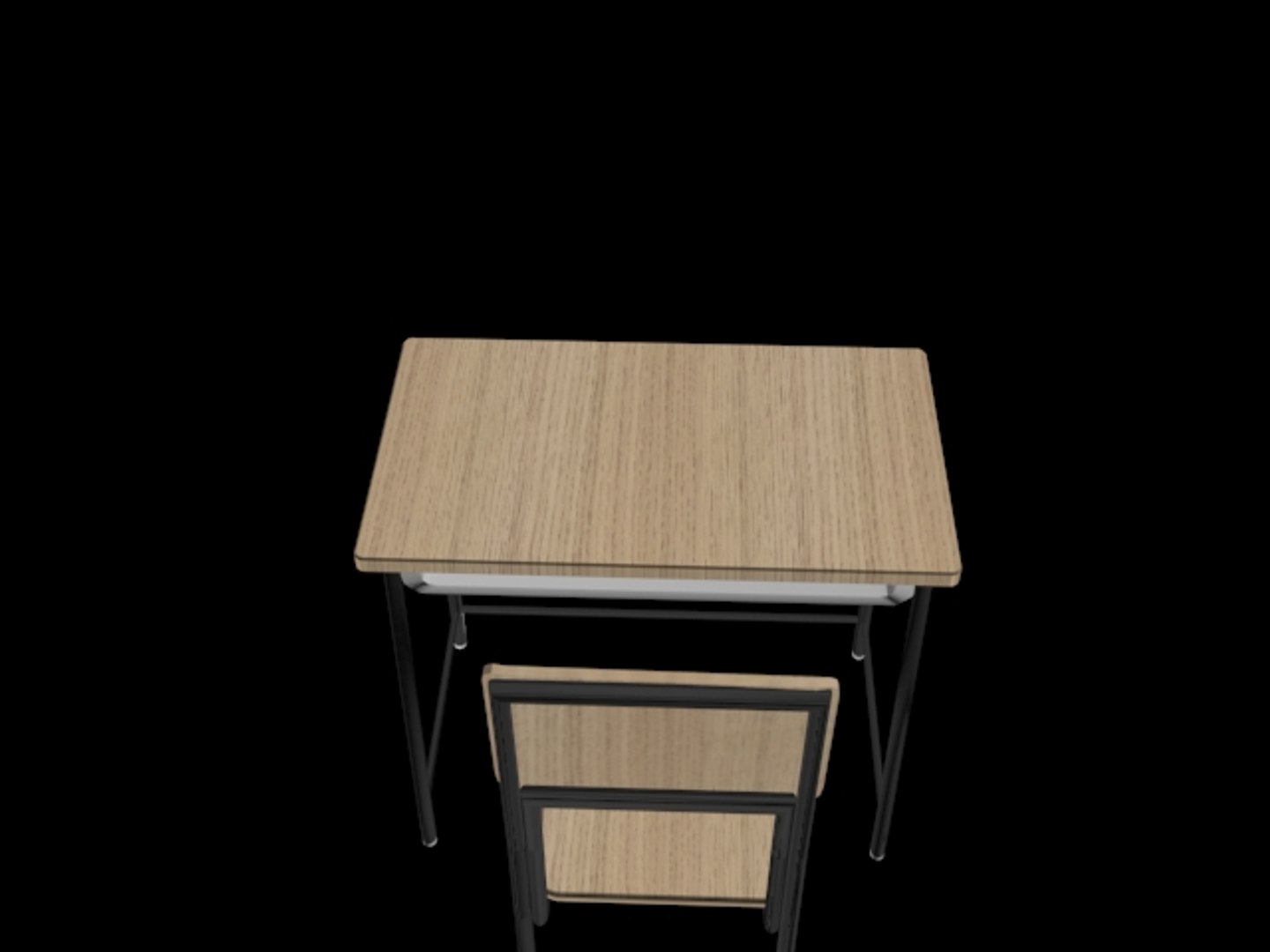 Student Desk 3D Model - TurboSquid 1163195