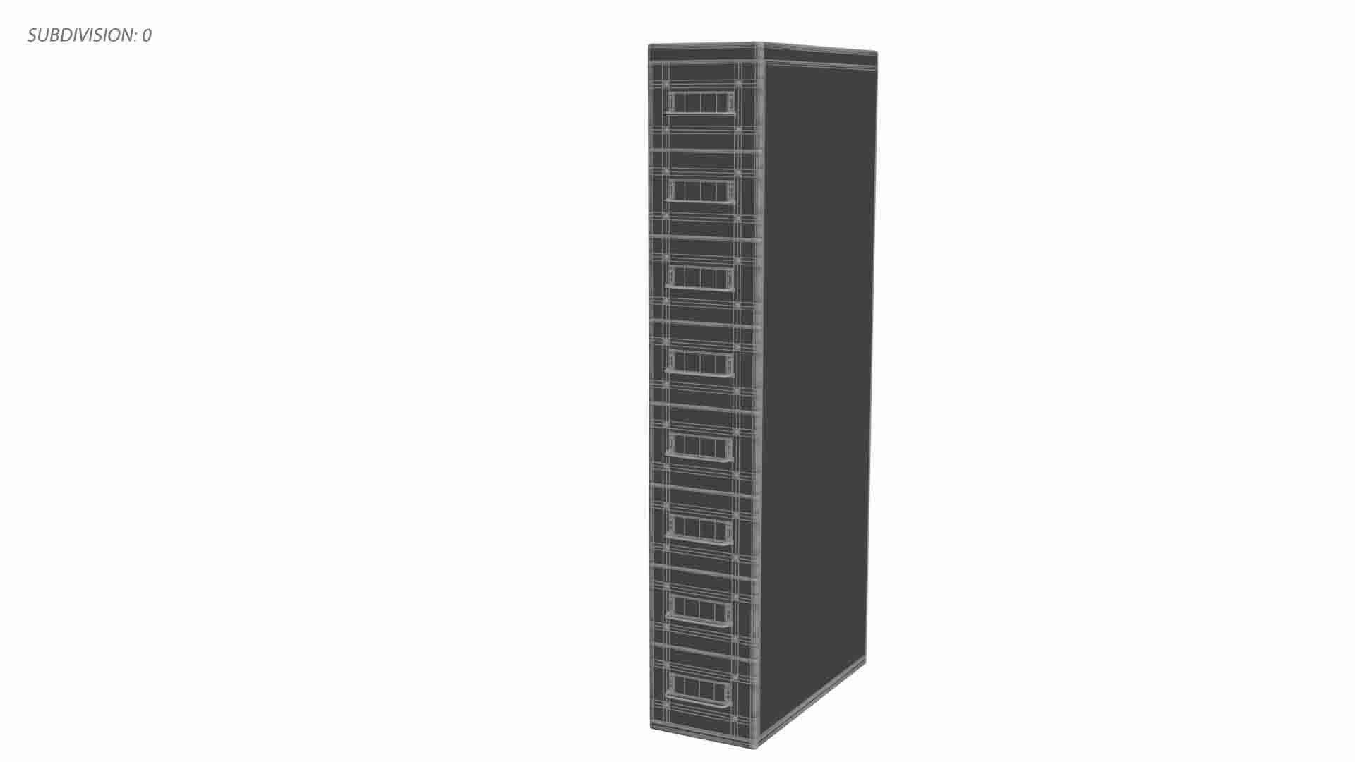 Column Drawer Cabinet 3D Model - TurboSquid 2249876