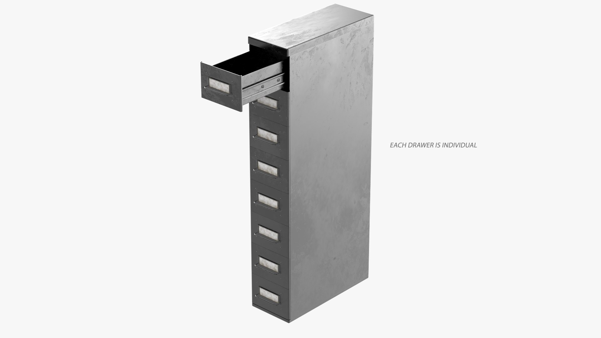 Column Drawer Cabinet 3D Model - TurboSquid 2249876
