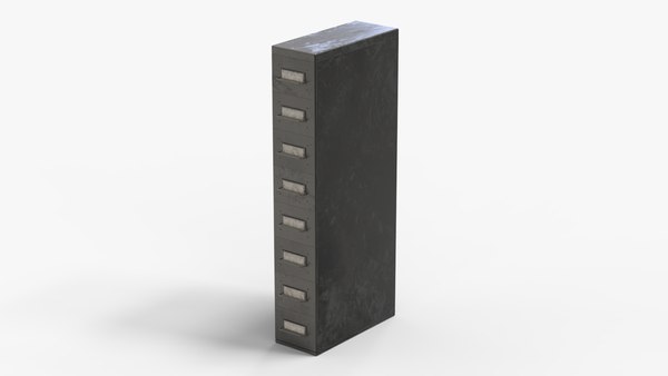 modelo 3d Gabinete de cajones de columna - TurboSquid 2249876