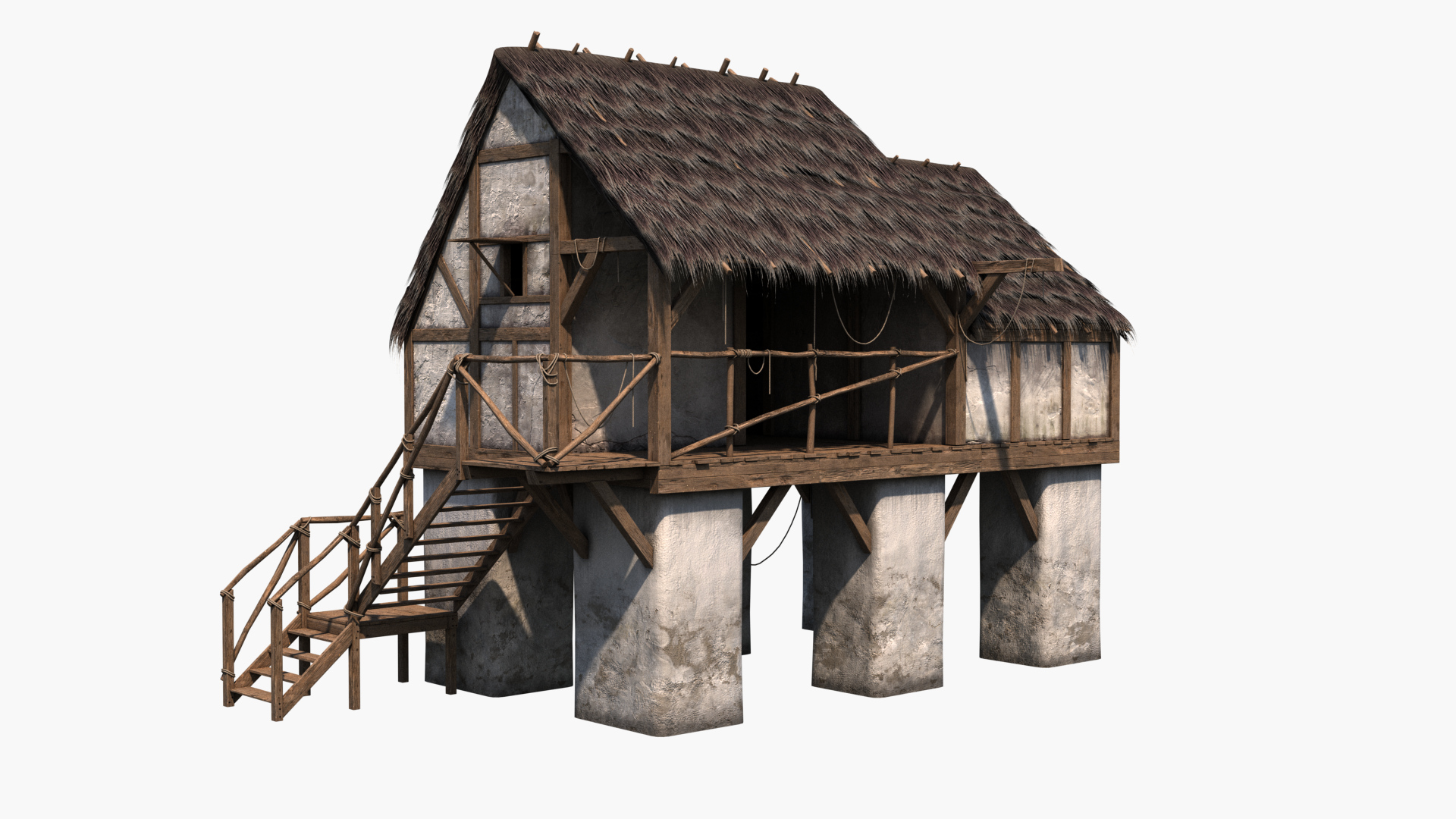 3D Medieval Wooden House001 8K PBR Textures - TurboSquid 1999173