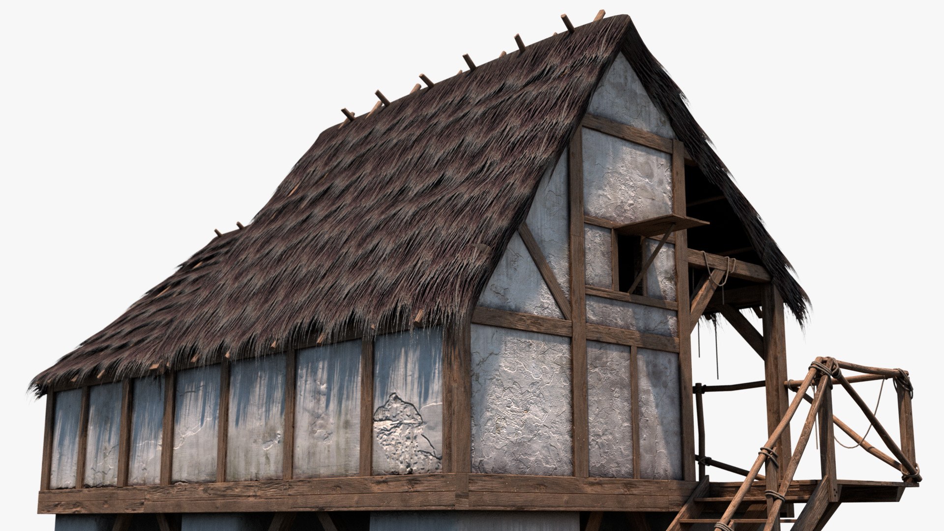 3D Medieval Wooden House001 8K PBR Textures - TurboSquid 1999173