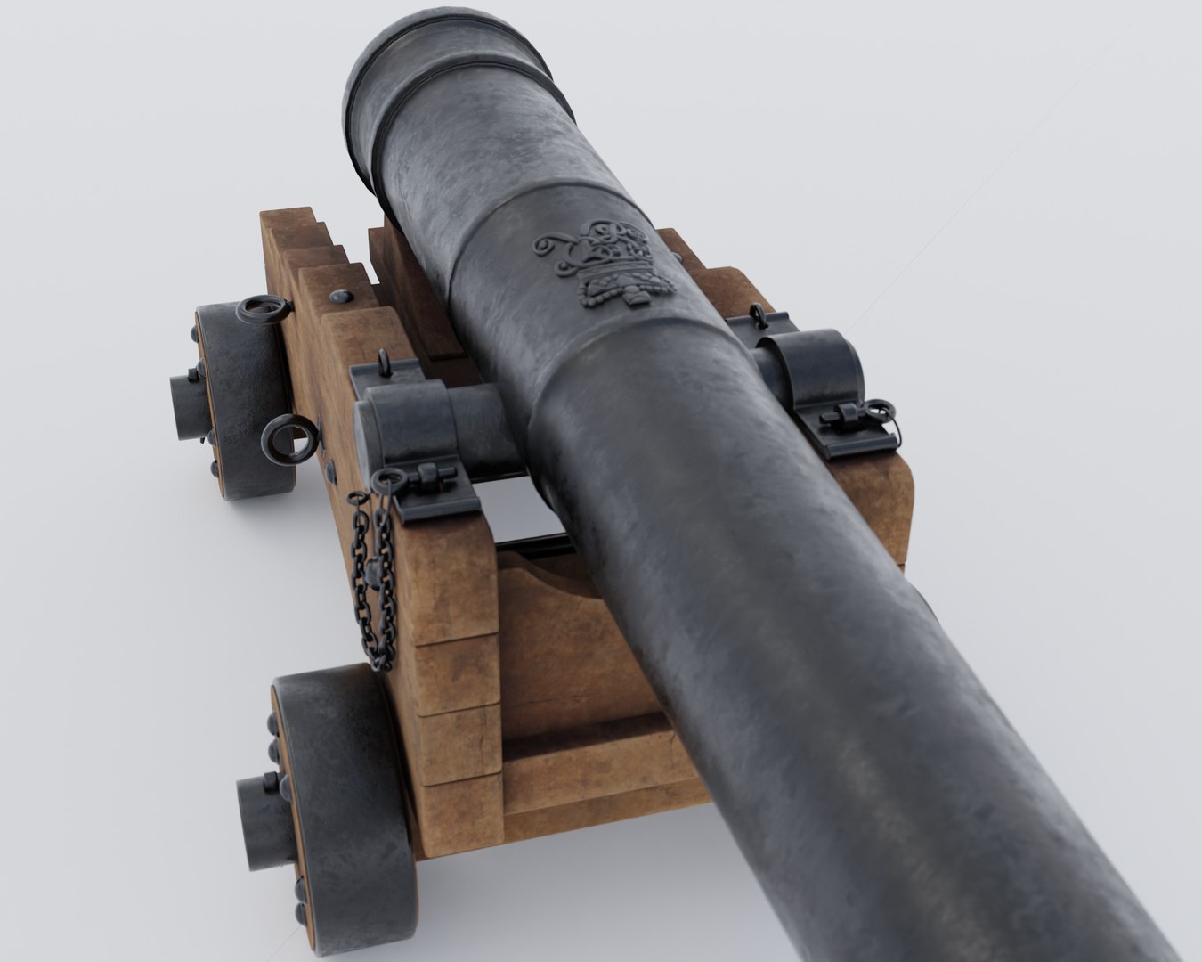 3D 17th Century Cannon Model - TurboSquid 2068243