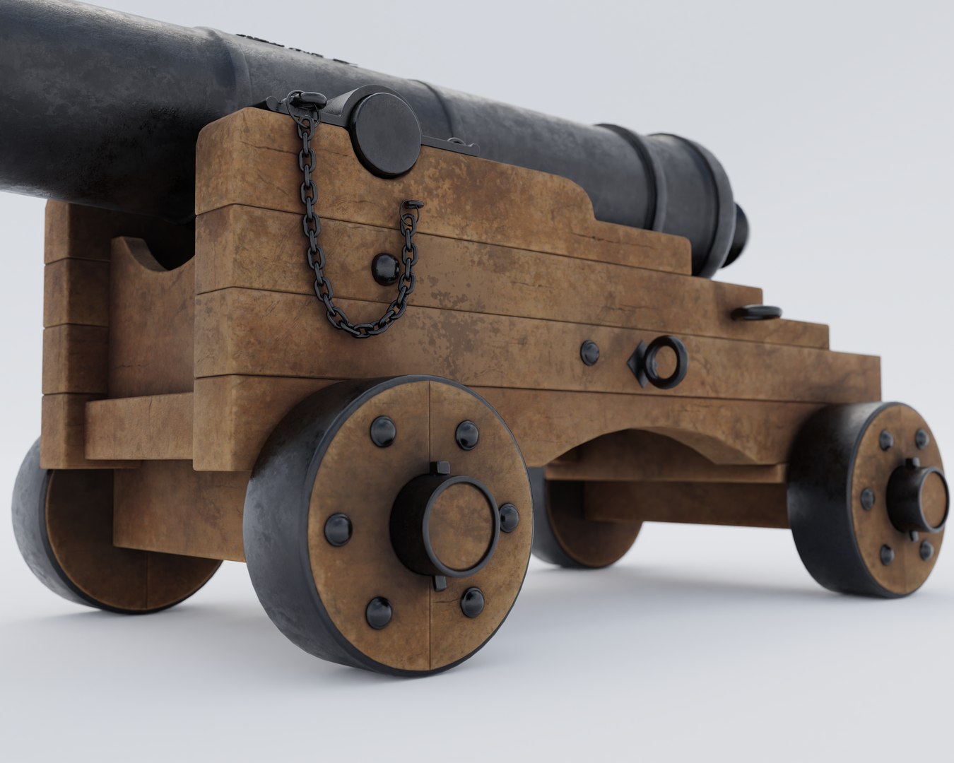 3D 17th Century Cannon Model - TurboSquid 2068243