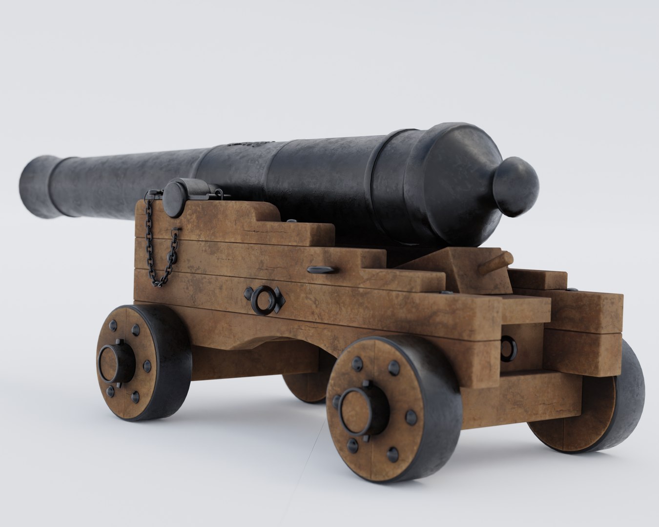 3D 17th Century Cannon Model - TurboSquid 2068243