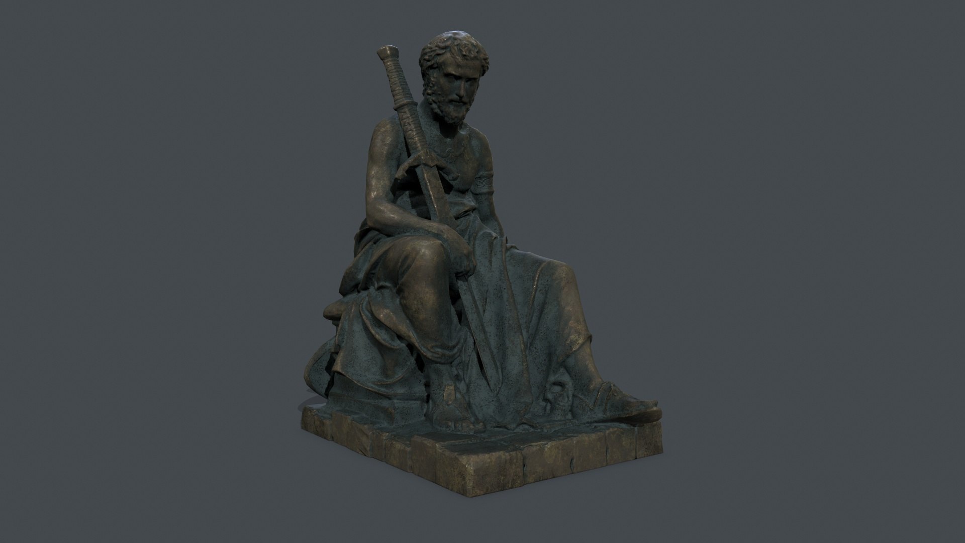 Man Statue 4 3D Model - TurboSquid 2120032