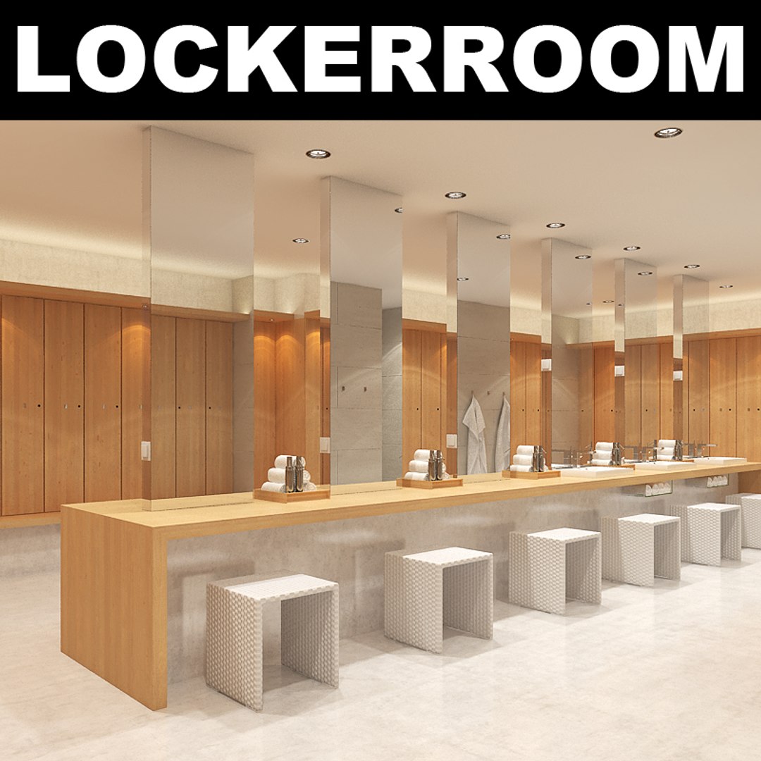 Lockerroom Realistic 3d Model