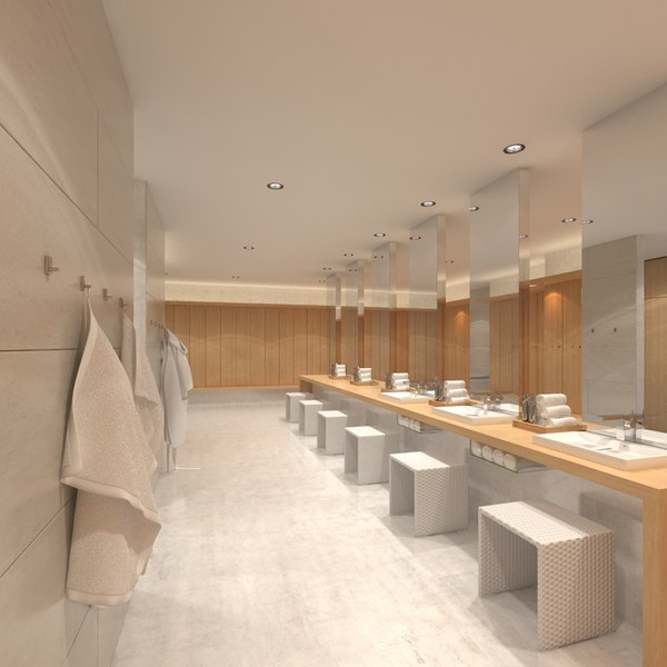 lockerroom realistic 3d model