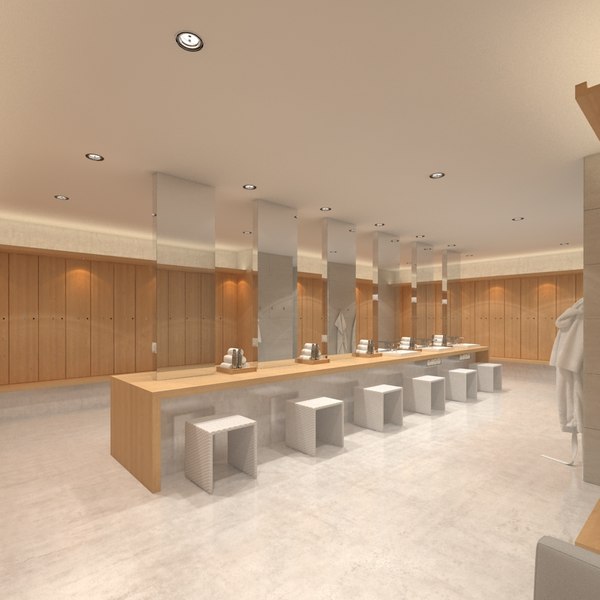 lockerroom realistic 3d model