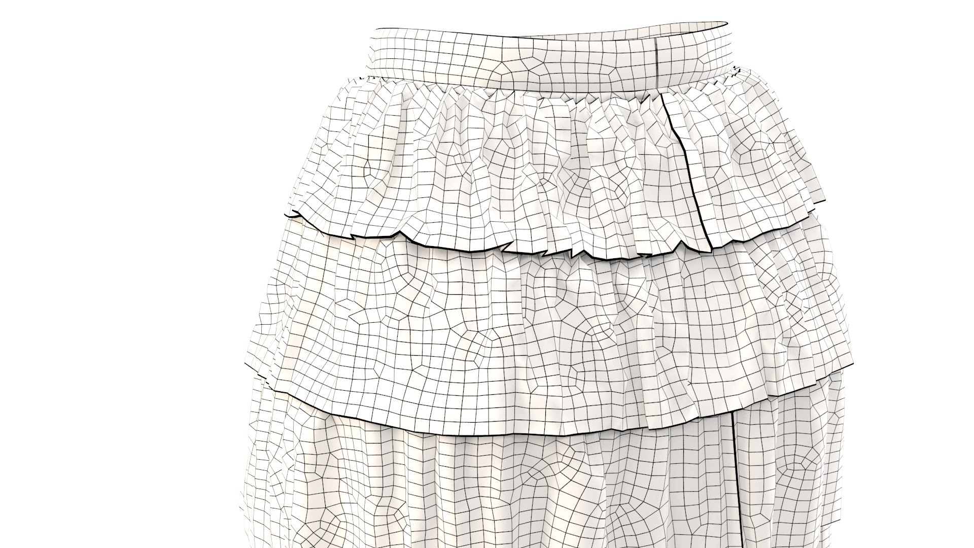 Ruffle real 3D model - TurboSquid 1470067