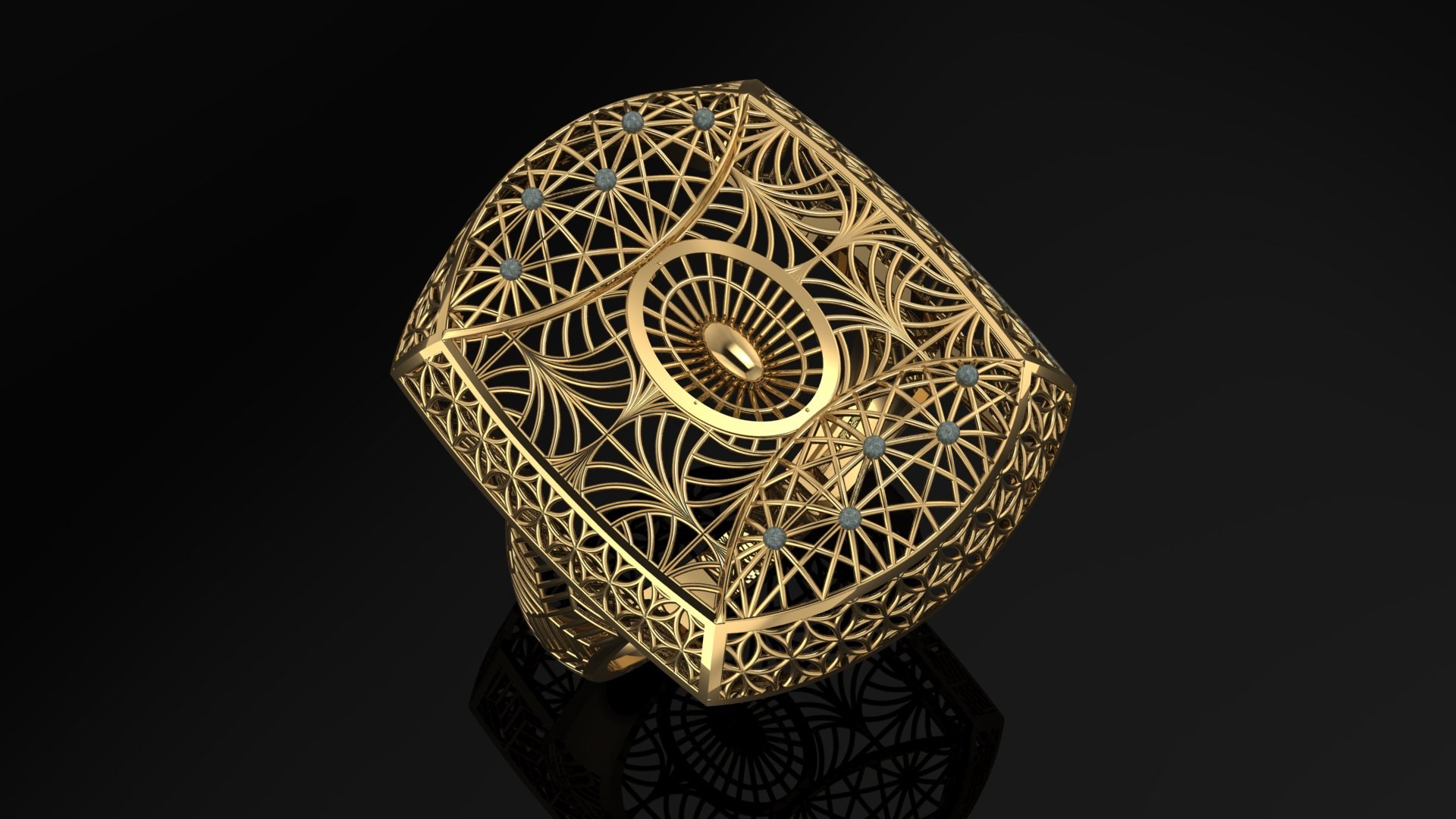 3D Gold Ring Model - TurboSquid 1703346