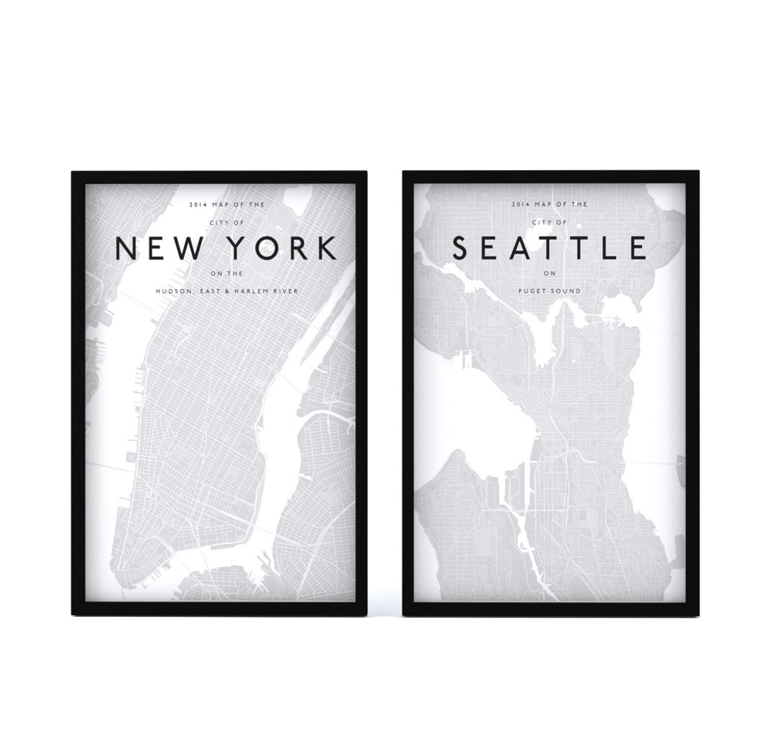 3d Model Picture Frames - City Maps