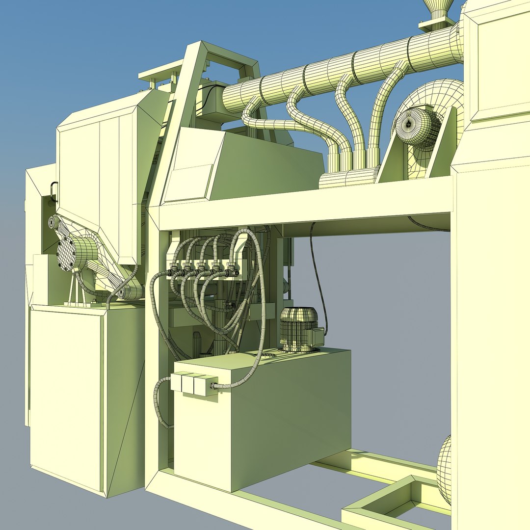 3D Blow Molding Machine - TurboSquid 1460786