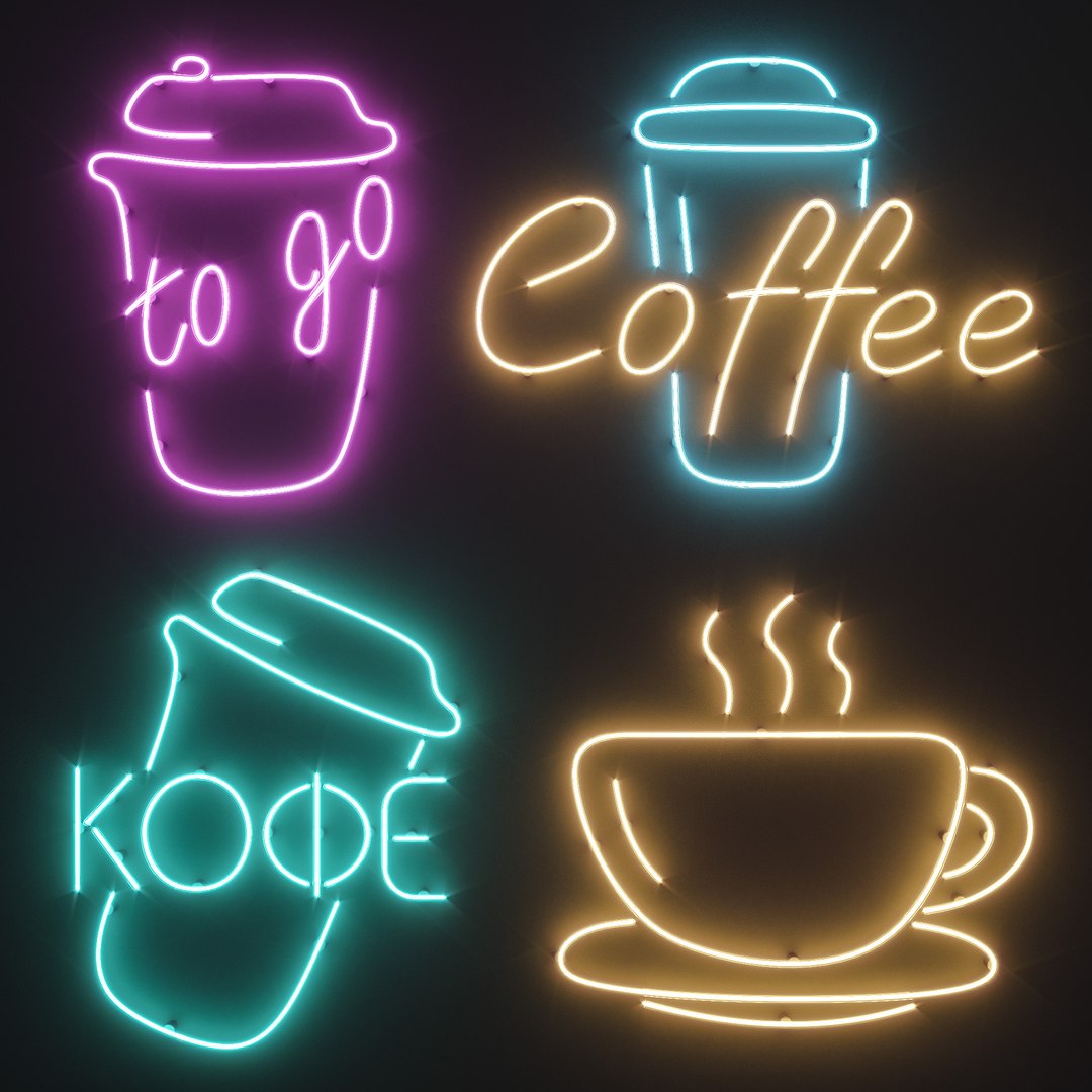 3D Neon Set 42 model - TurboSquid 2049710