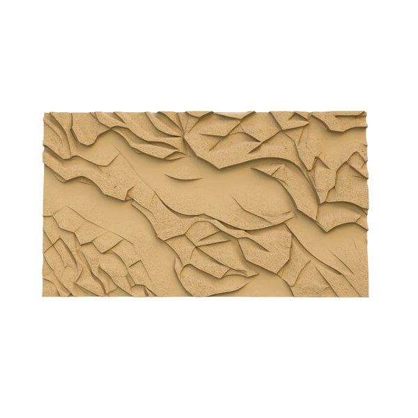 modelo 3d Conjunto de decoración de pared con paneles modernos Mural de ...