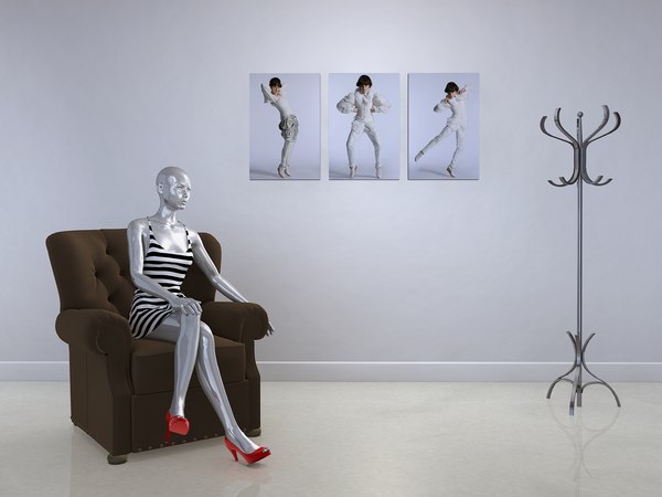 mannequin display 3d model