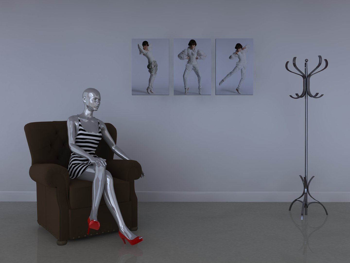 Mannequin Display 3d Model