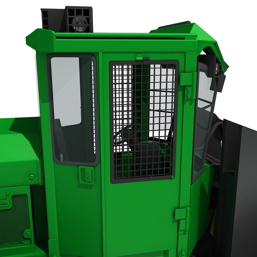 3d Wheeled Feller Buncher Model