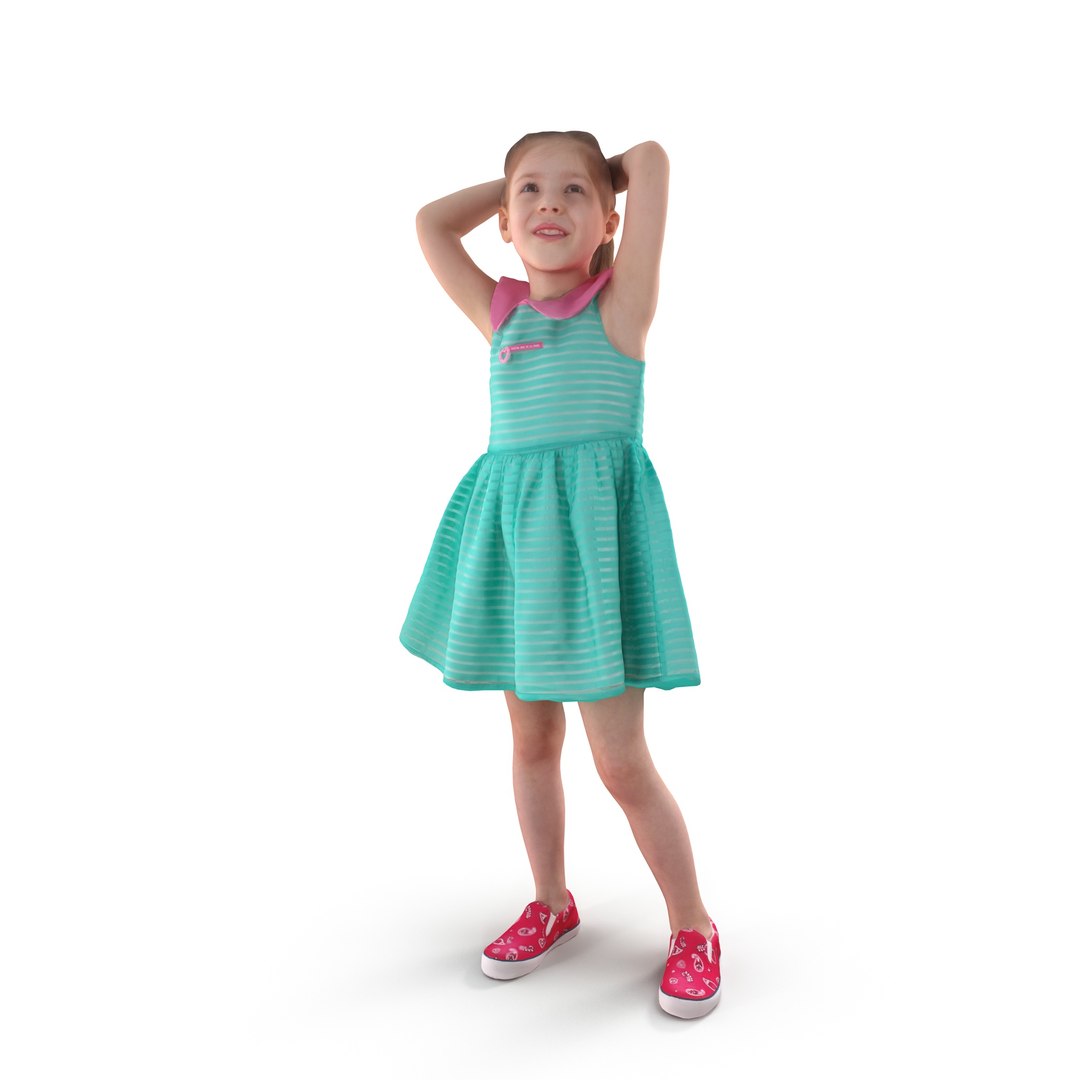 3D child scanned people model - TurboSquid 1248188