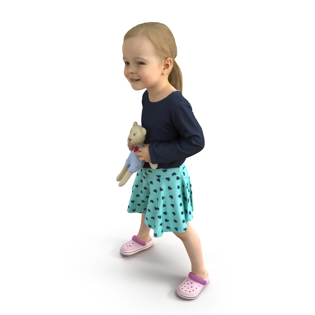 3D child scanned people model - TurboSquid 1248188