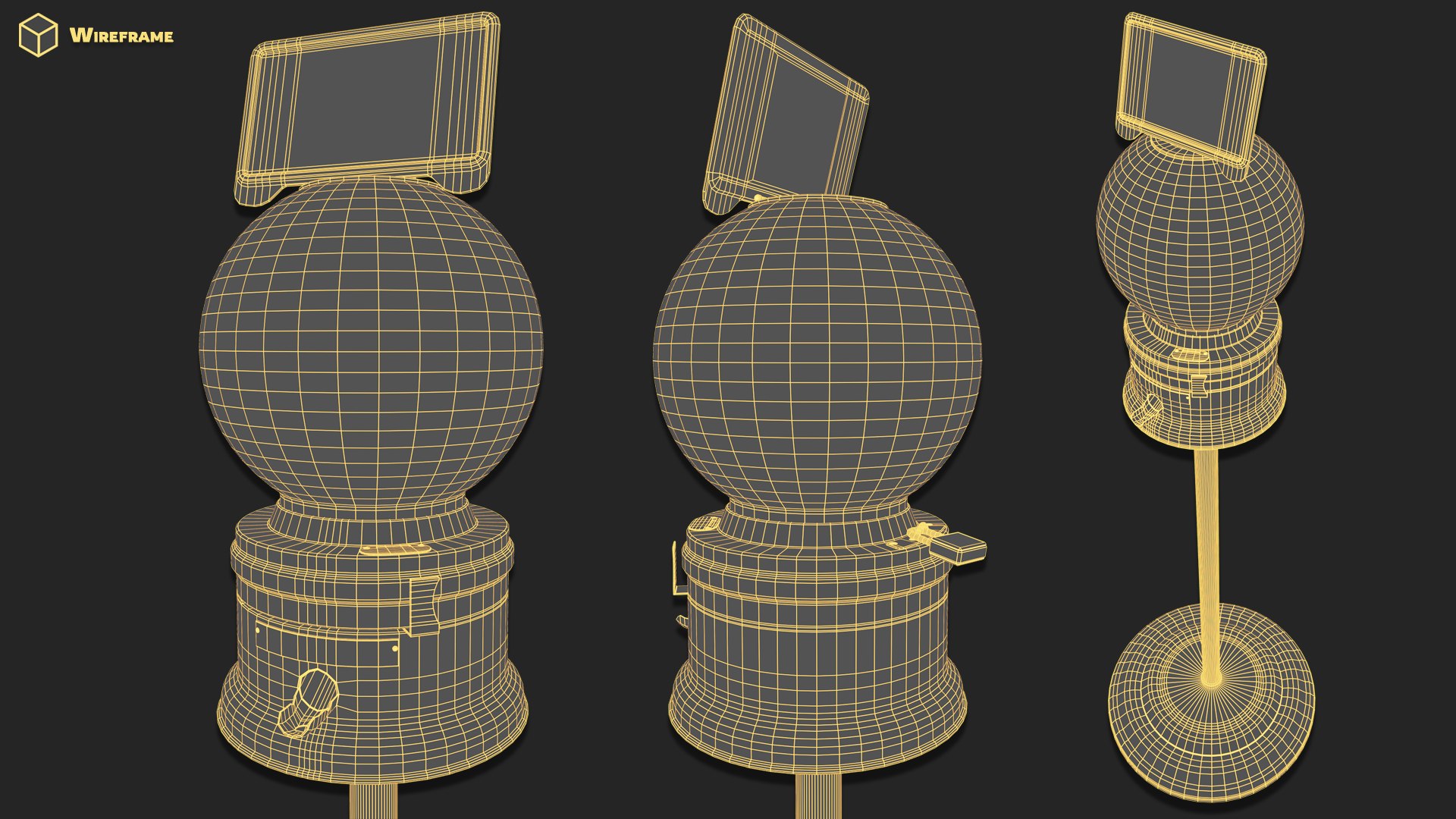 3D Modular Gumball Machine Assets - TurboSquid 2239271