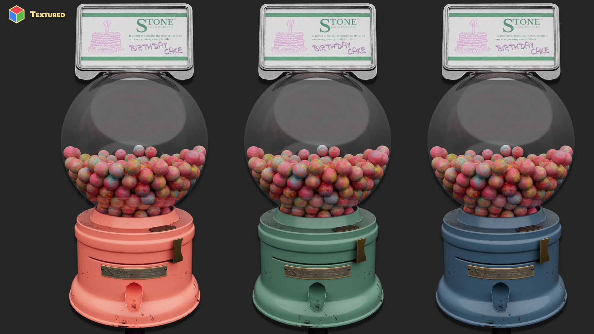 3D Modular Gumball Machine Assets - TurboSquid 2239271