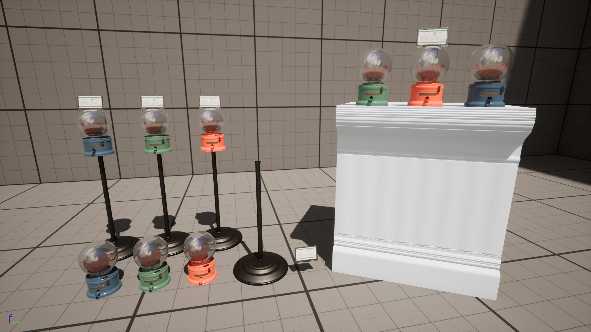 3D Modular Gumball Machine Assets - TurboSquid 2239271