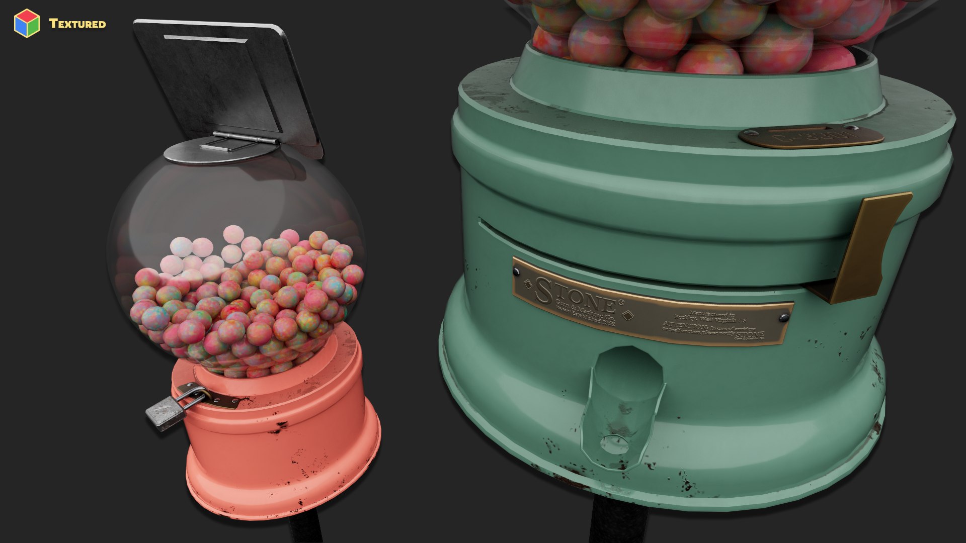 3D Modular Gumball Machine Assets - TurboSquid 2239271