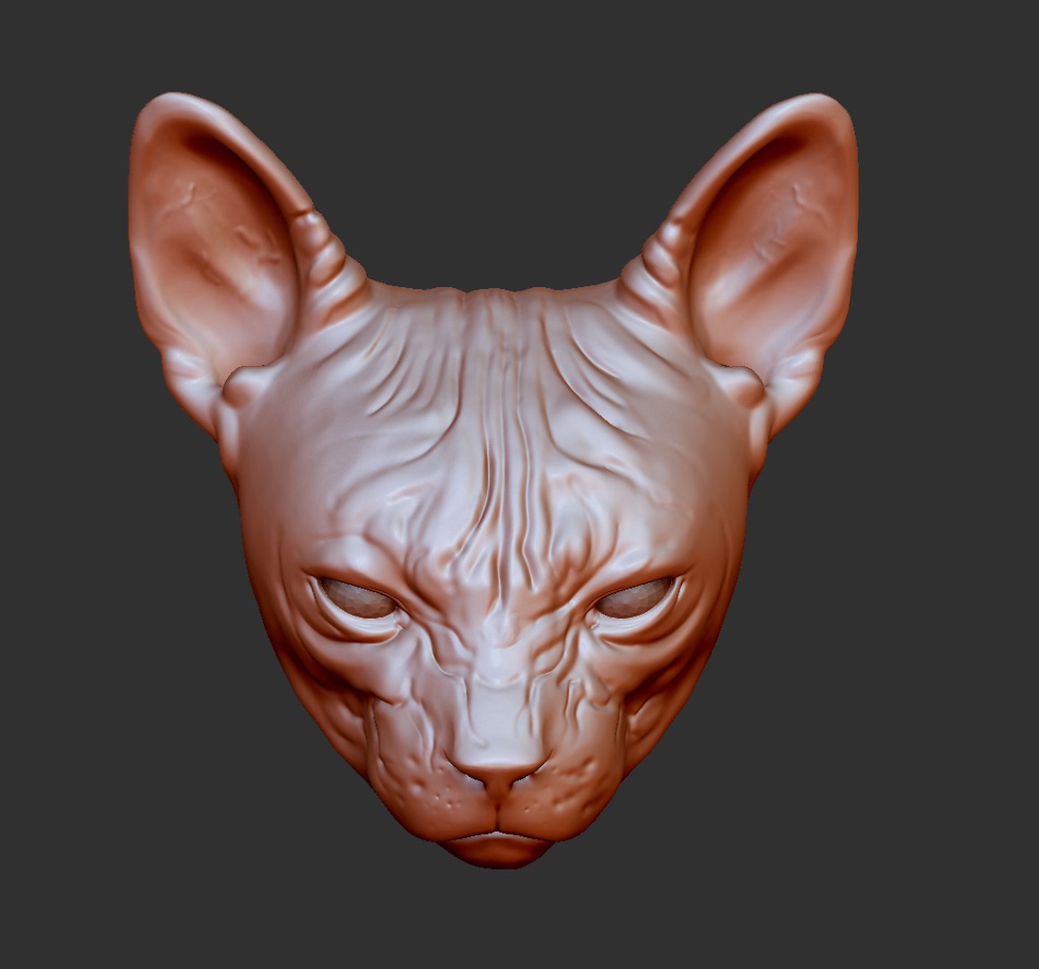 3d cat head