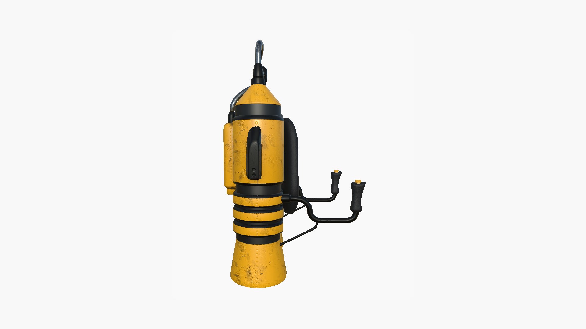 3D Jetpack E03 Yellow Black - SciFi Character Design Model - TurboSquid ...