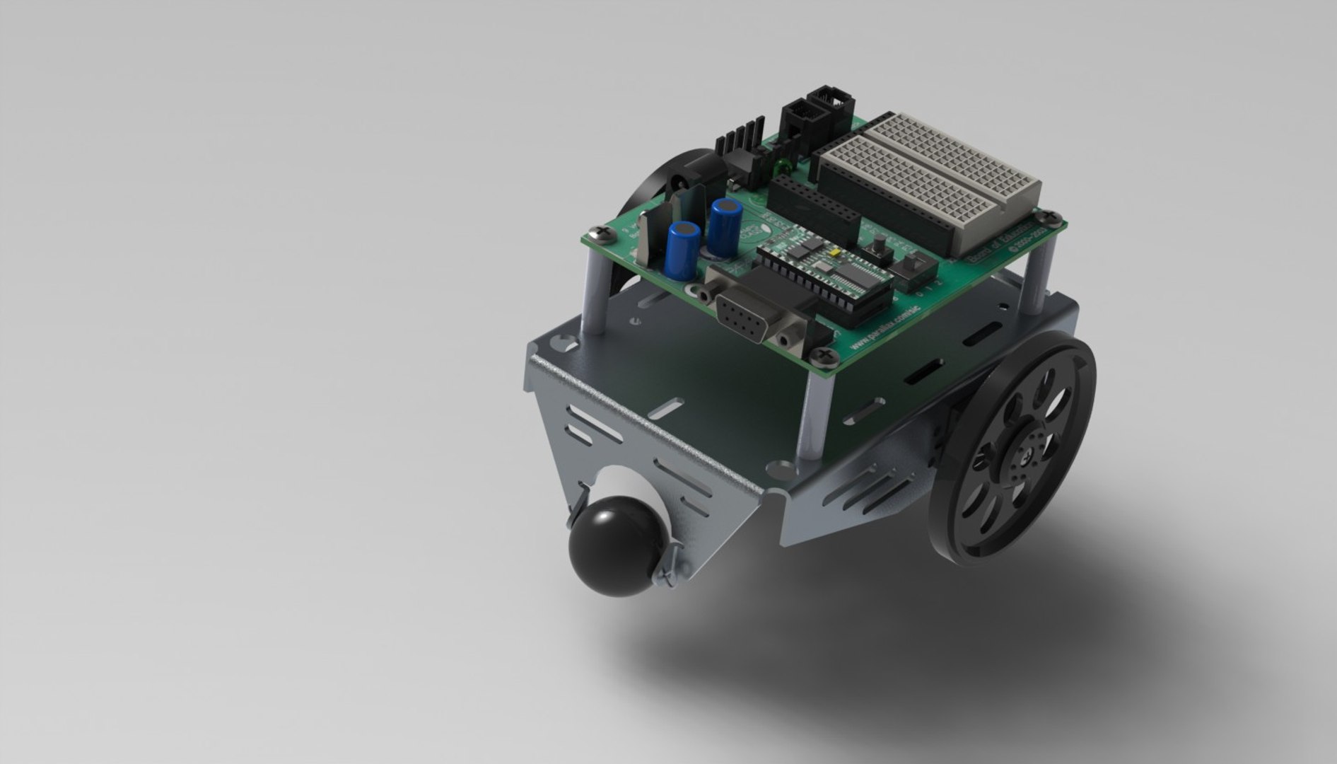 3d Assembly Parallax Boebot Model