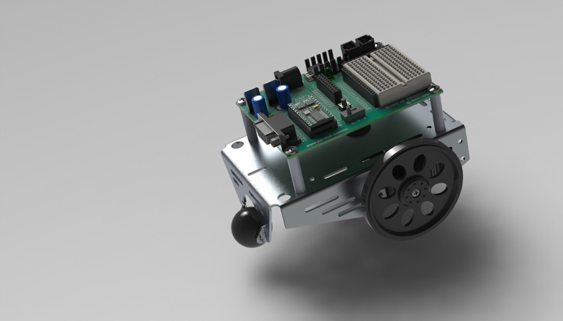 3d Assembly Parallax Boebot Model