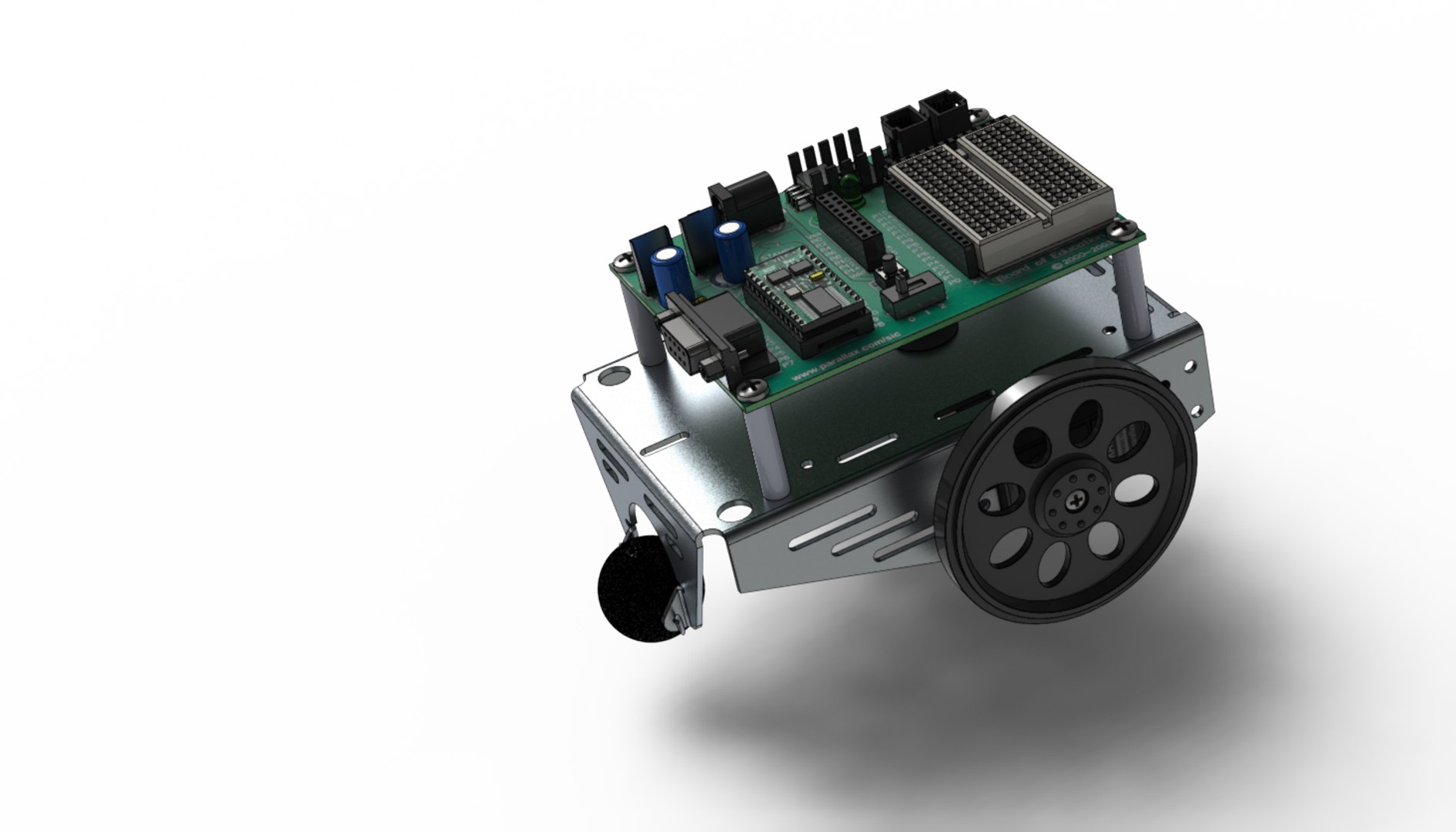 3d Assembly Parallax Boebot Model