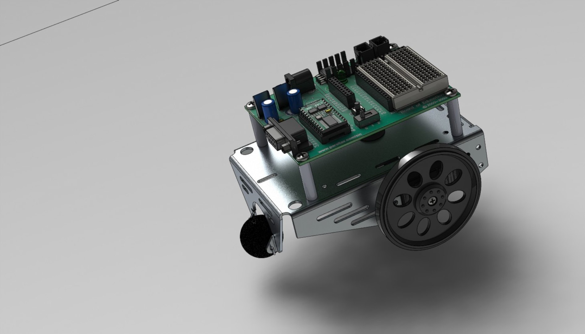 3d Assembly Parallax Boebot Model