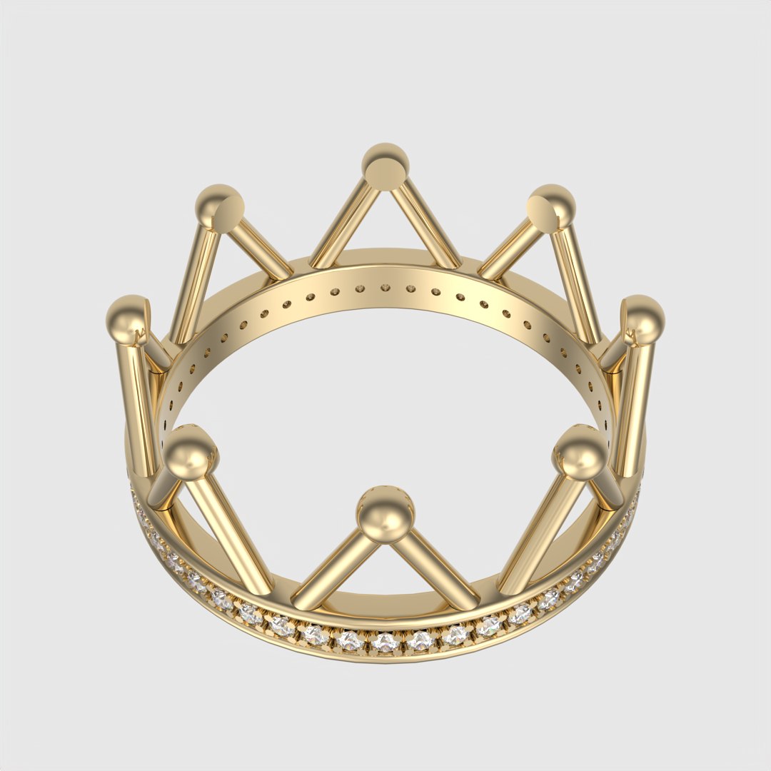 3D Regal Crown-Inspired Ring Design JDBCo - TurboSquid 2350295
