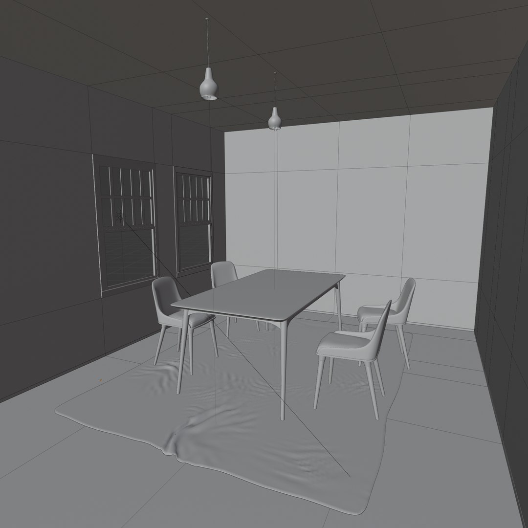 Simple Room 3D Model - TurboSquid 1953412