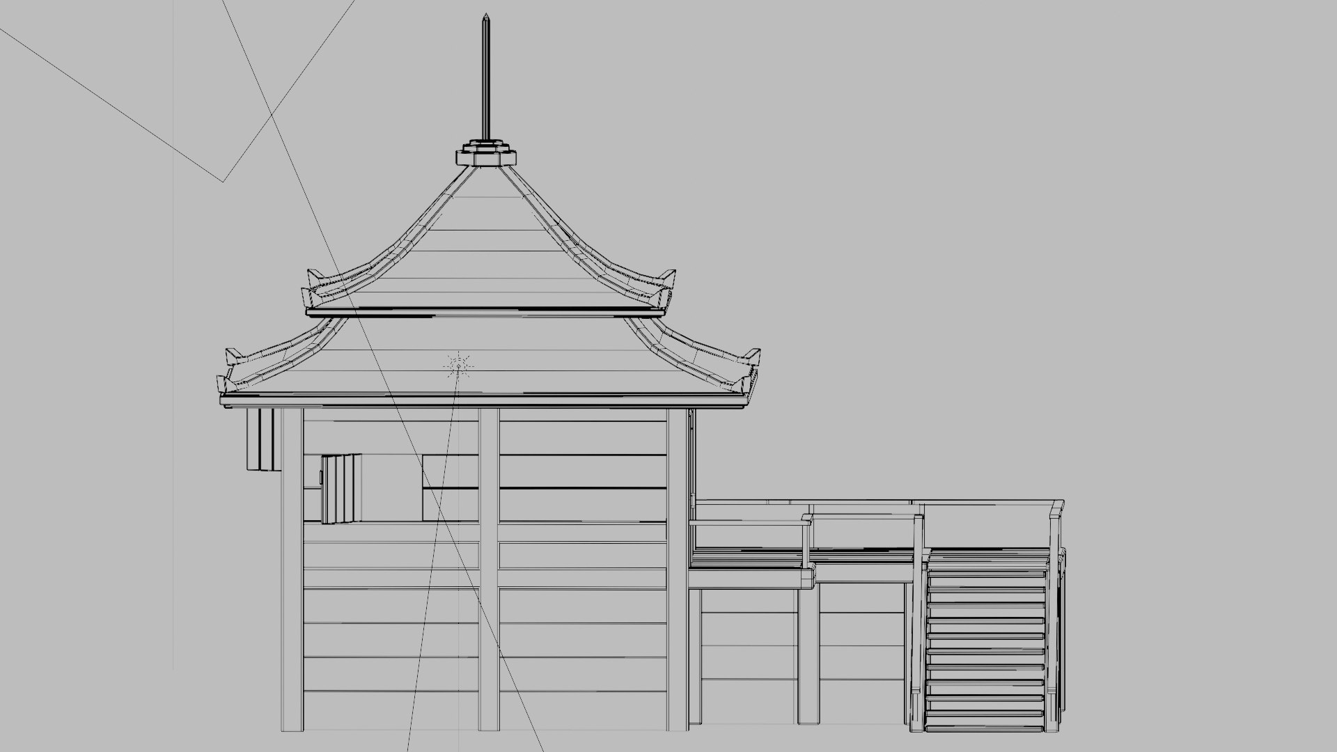 3D Low Poly Japanese House - TurboSquid 2246445