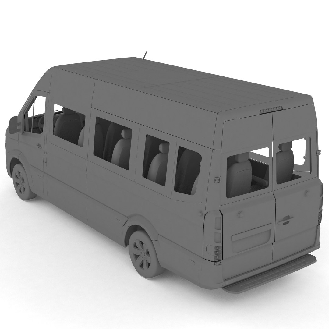 3d model hyundai h350 bus