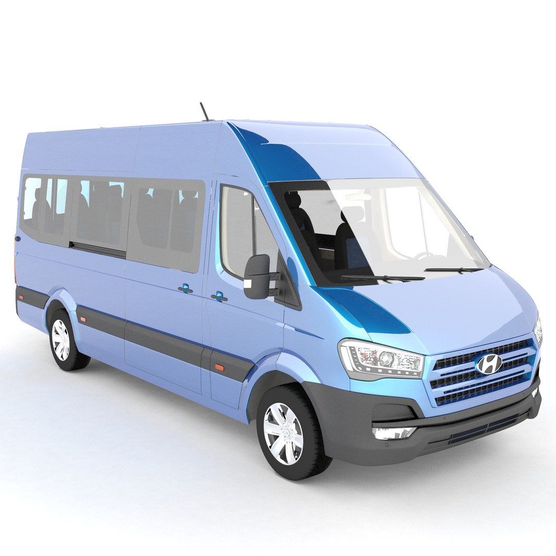 3d model hyundai h350 bus