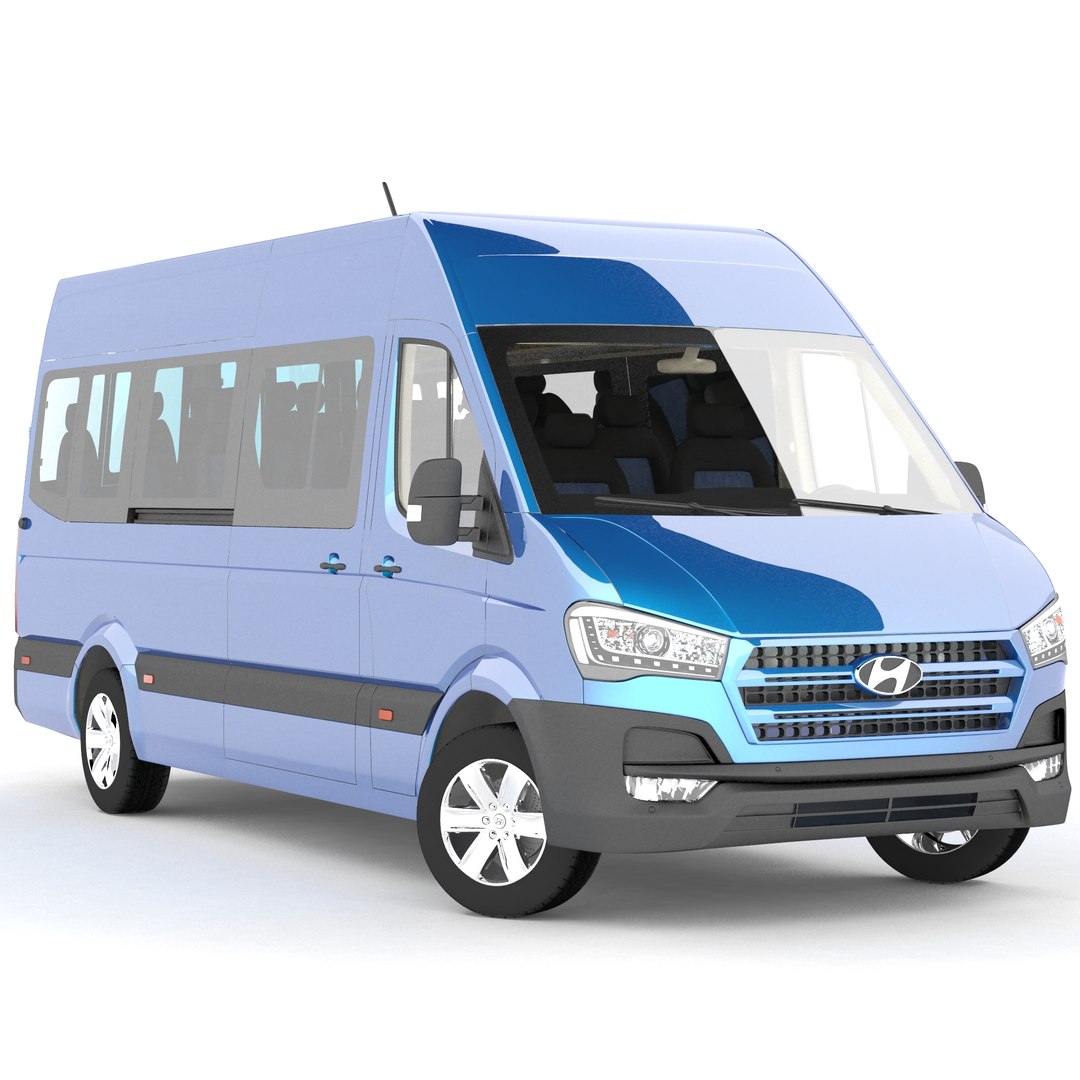 3d model hyundai h350 bus