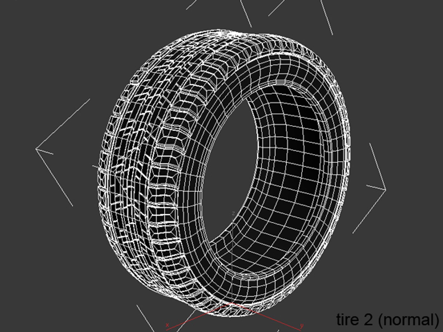 tire wheels 2 3d model