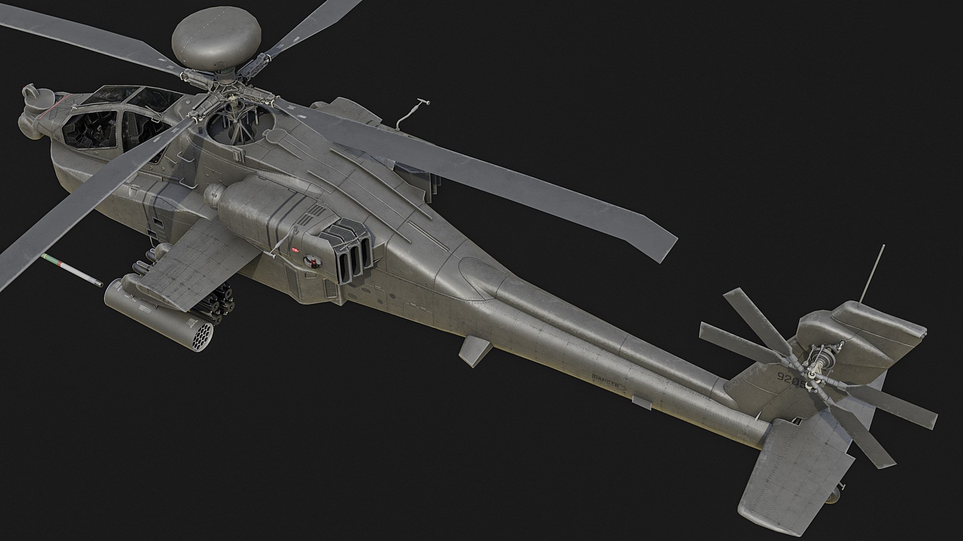Apache Ah64d 3D Model - TurboSquid 1706668