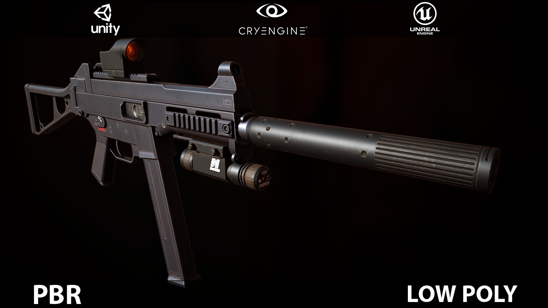 3D Ump Pbr Sight - TurboSquid 1247808