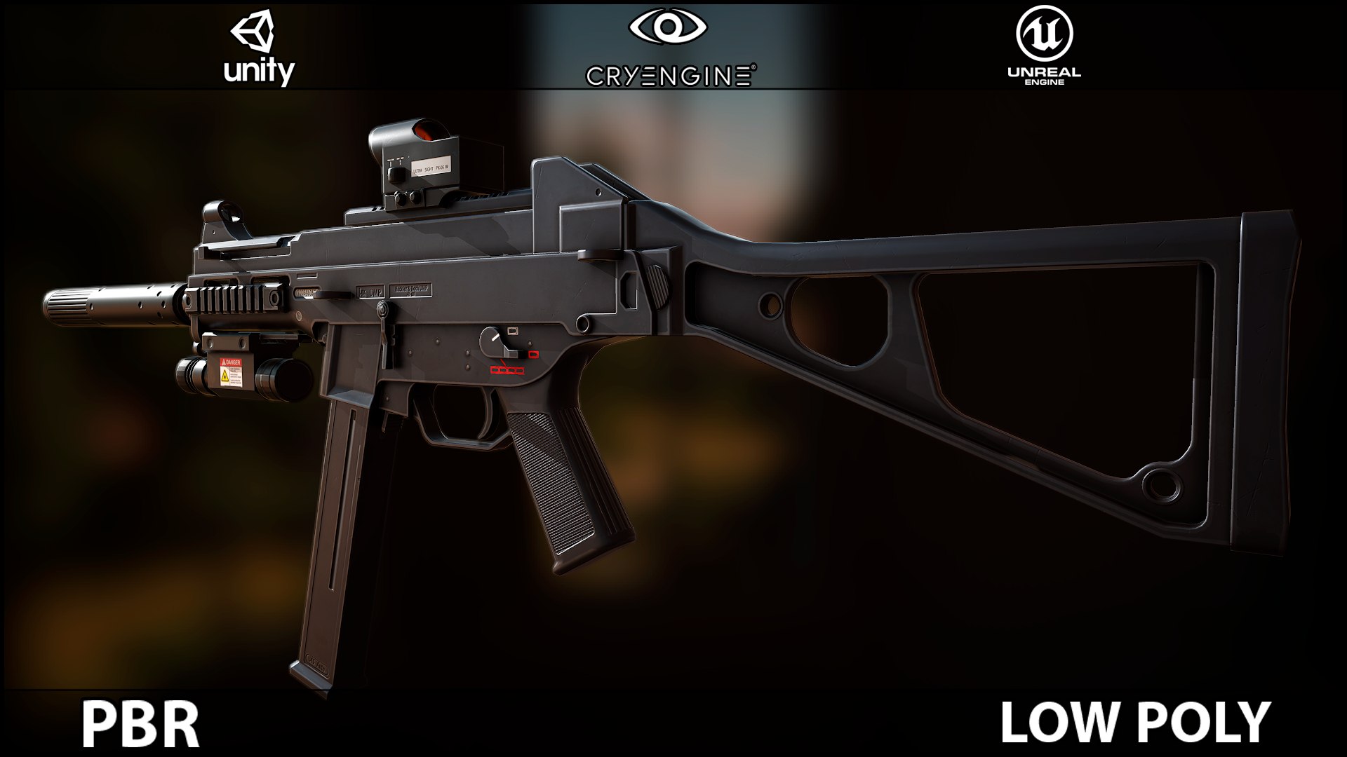 3D Ump Pbr Sight - TurboSquid 1247808