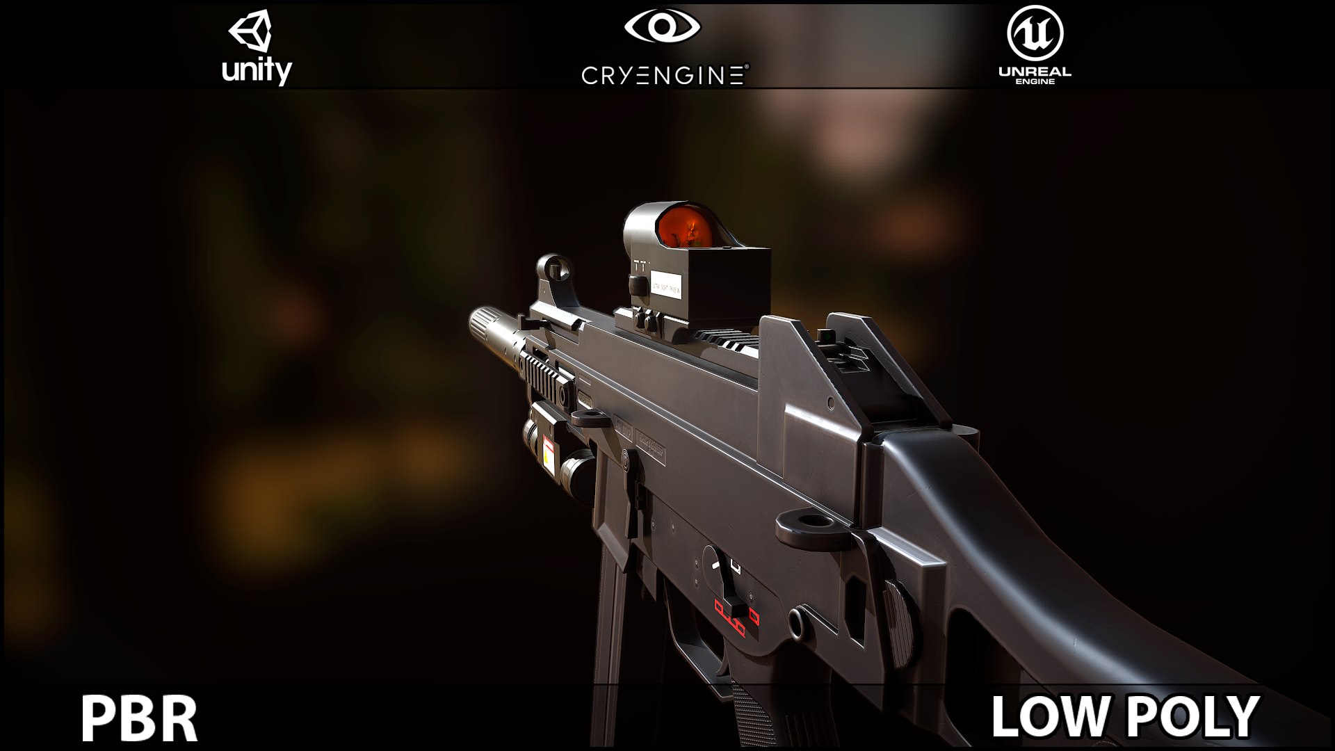 3D Ump Pbr Sight - TurboSquid 1247808