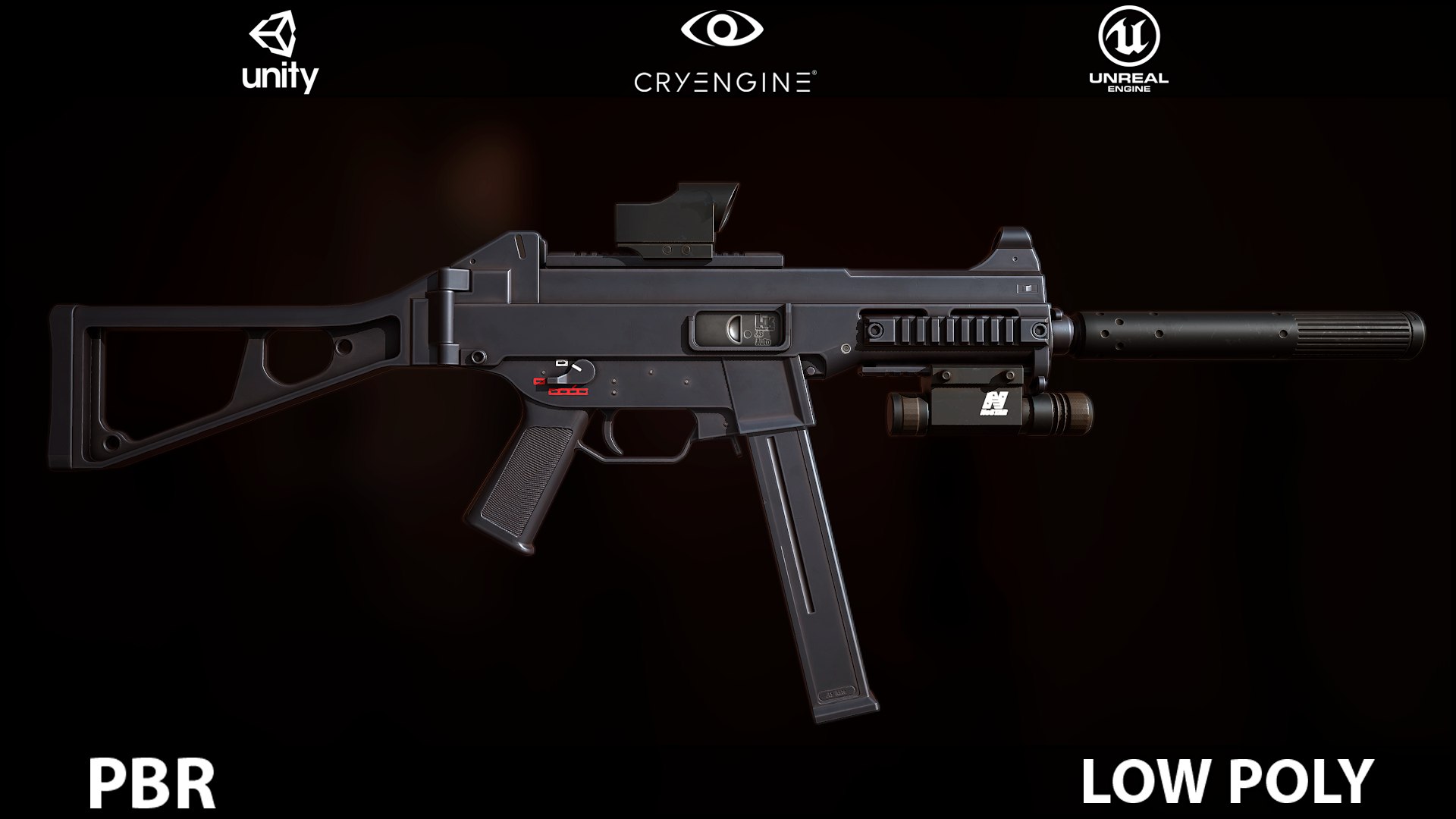 3D Ump Pbr Sight - TurboSquid 1247808