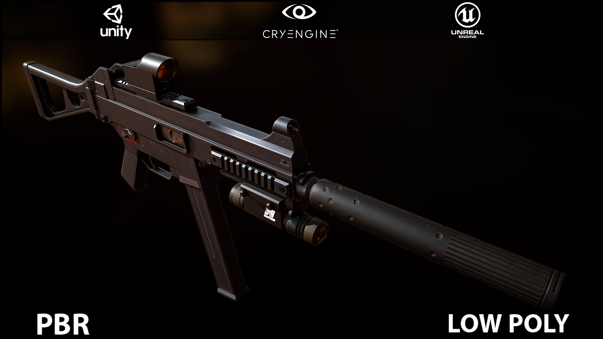 3D Ump Pbr Sight - TurboSquid 1247808